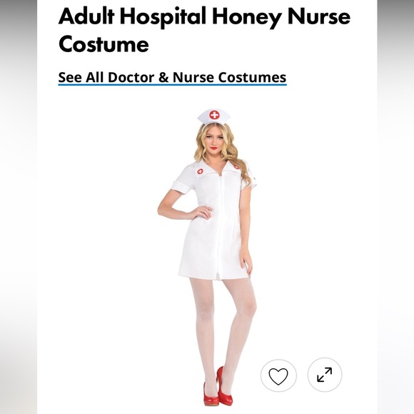 Party City | Other | Small Zip Up Nurse Dress Costume | Poshmark